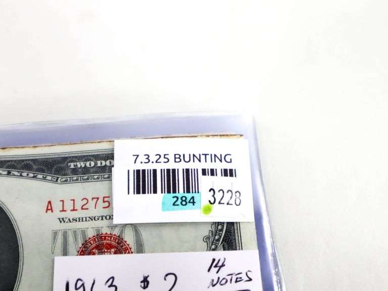 1963 Red Seal $2 Notes. 14 Items. Marked Uncirculated. Most are ...