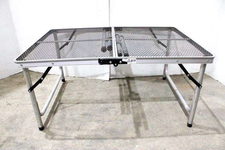 Folding Portable Metal Table with Extendable Legs 35 x 24 x 16 ...