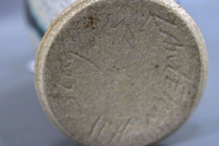 Signed Pottery Art Drip Glaze Vase. 10" - Bunting Online Auctions