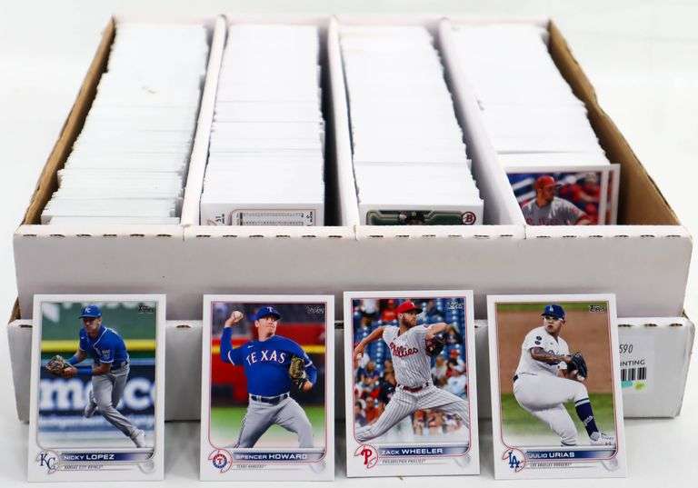 Sports Trading Cards - Four Row Box - Bunting Online Auctions