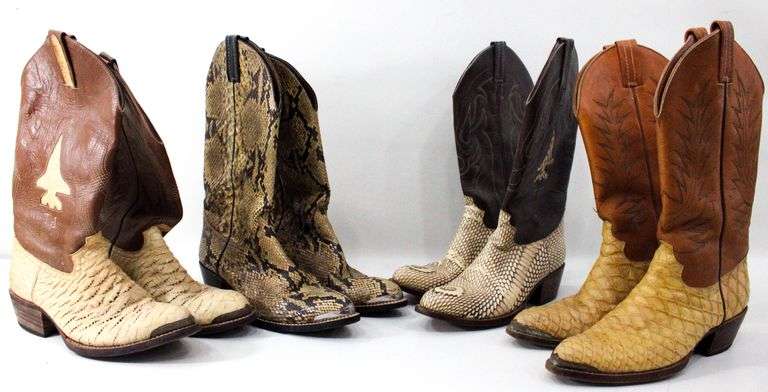 Handmade cowboy boots made in the Philippines of exotic animal skins ...