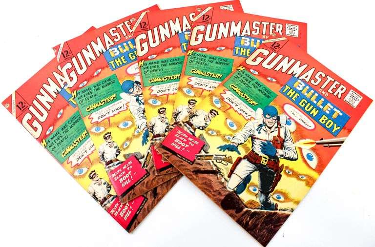 "Gunmaster and Bullet the Gun Boy" Vintage Comic Books - Bunting Online ...