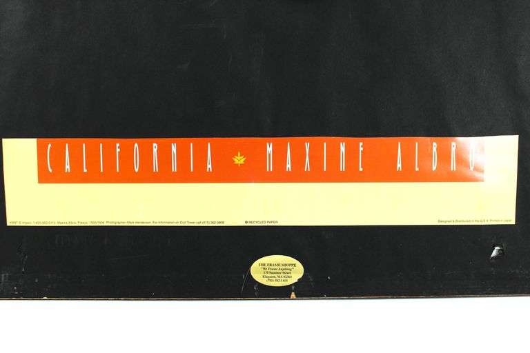 Maxine Albro "Fret Not Yourself" print of mural in San Francisco's COIT ...