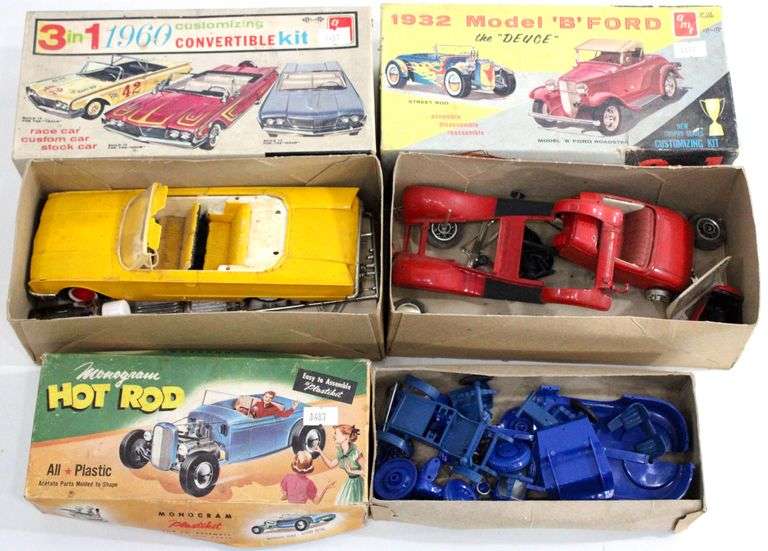 Model Vintage Car Kits: 3 in 1 1960 Convertible Kit - and - 1932 Model ...