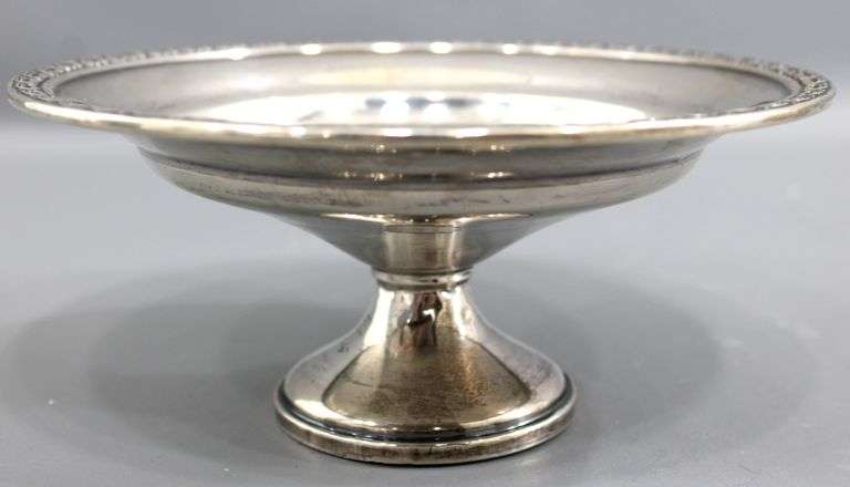 Sterling Silver Weighted Compote Dish - Bunting Online Auctions