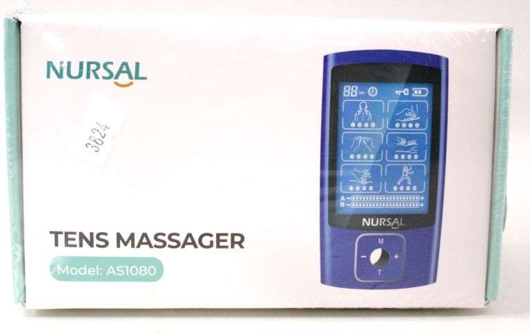 Nursal Tens Massager Model: AS1080 - Dual Channel TENS EMS Unit Muscle ...