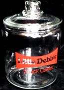"Little Debbie" Glass Snack Cakes Jar with Lid - Bunting Online Auctions