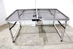 Folding Portable Metal Table with Extendable Legs 35 x 24 x 16 ...