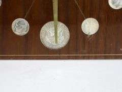 1964 SIlver US Coin Clock , Includes two 1964 Kennedy silver half ...
