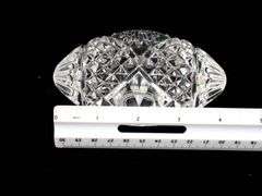 Waterford Crystal Glass Football Paperweight - Engraved "C" - Bunting ...