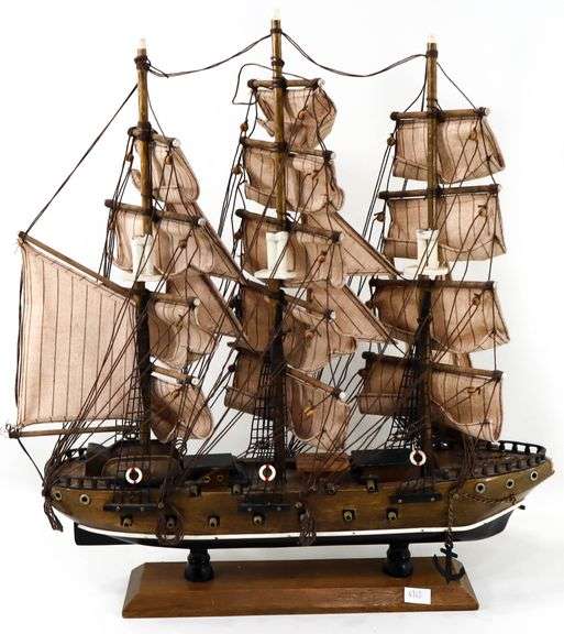 Fragata Siglo XVIII Ship Model - Spanish Vintage Warship - 14 x 18 ...