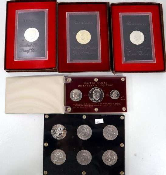 Eisenhower dollar sets , 1976 "S" proof set ( with half and quarter ...
