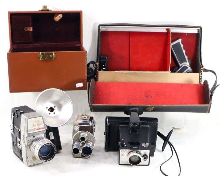 Vintage Cameras, Cases, and More - Includes: Polaroid Land Camera ...