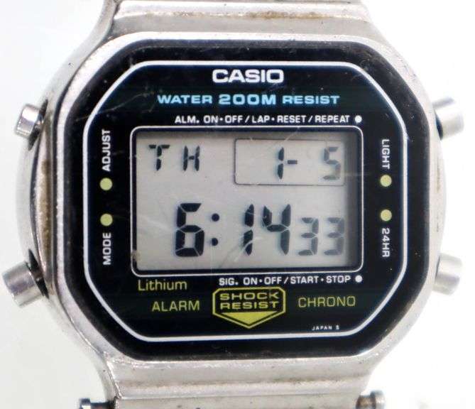 EARLY Casio digital watch , 240 DW 5200 , Made in Japan - Bunting ...