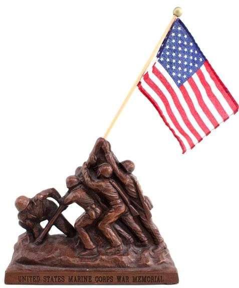American Mascot Company USMC War Memorial WM-007 Made in USA Sculpture ...