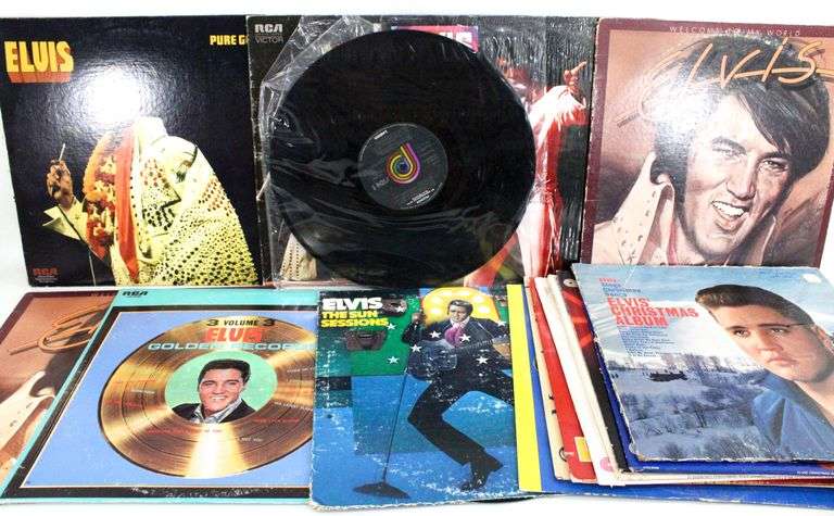 Elvis Record Album Collection. - Bunting Online Auctions