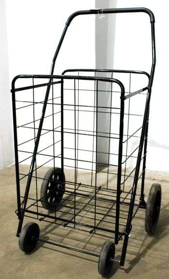 Four-Wheel Wire Folding Cart - Bunting Online Auctions