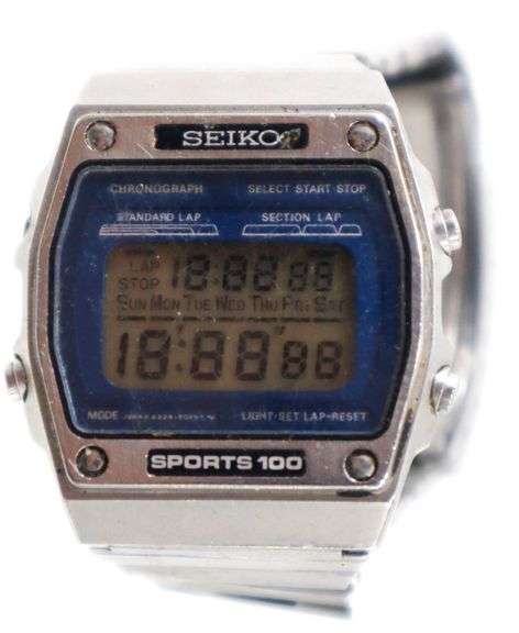 Seiko Sport 100 early digital chronograph / watch , Model A229 - 5060 ...