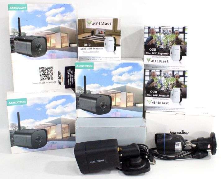 Amiccom WiFi Cameras and Mini WiFi Repeaters - Bunting Online Auctions