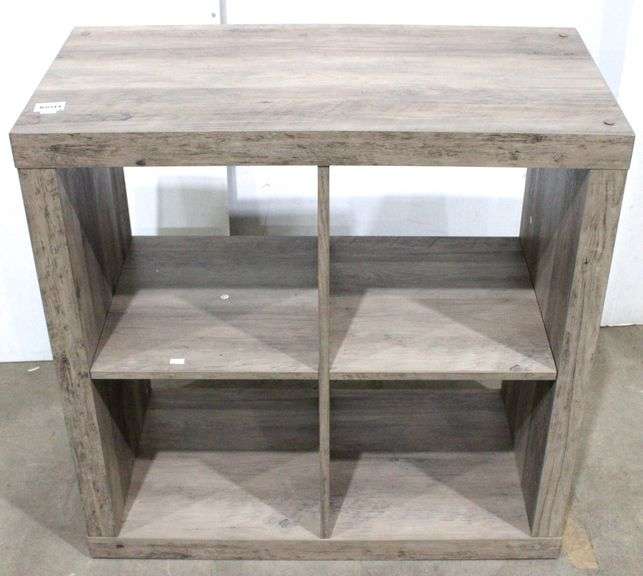 Wood Four Cube Storage Unit 31x16x31 - Bunting Online Auctions