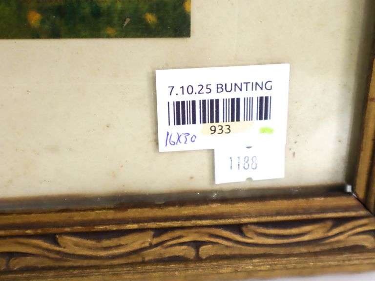 "Spring" Rural Landscape, by R. Atkinson Fox, print on paper, framed 16 ...