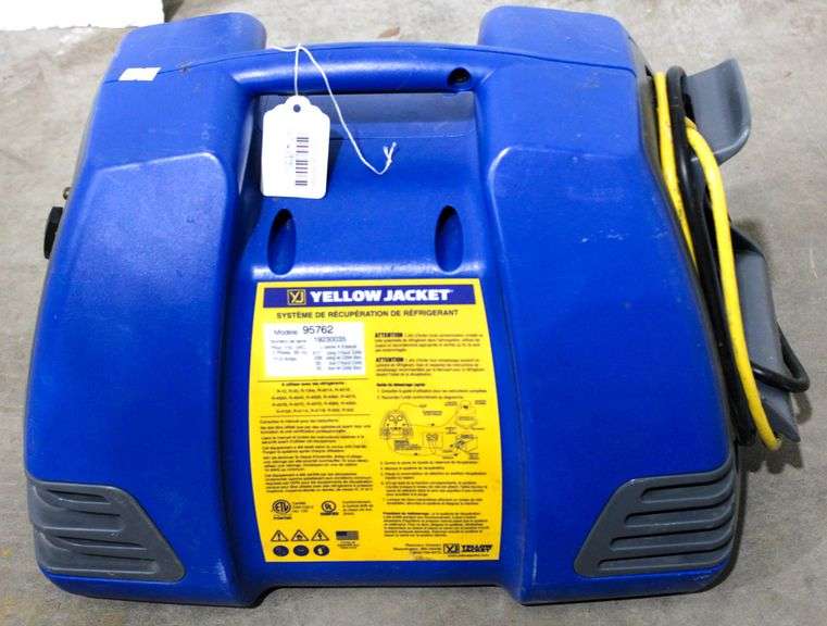 Yellow Jacket 95762 Refrigerant Recovery System - Bunting Online Auctions