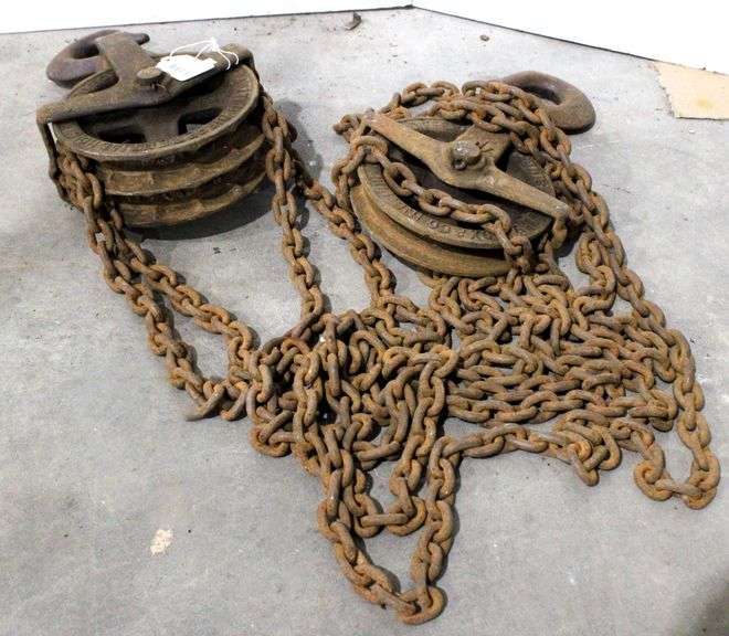 Vintage Chain Hoist System - Bunting Online Auctions