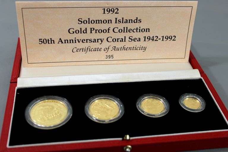 .999 pure Gold , 1992 gold solomon islands $100 , $50 , $20 and $10 ...