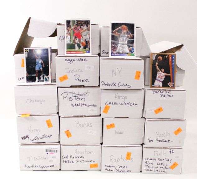 Sports Trading Cards - Large Collection - Multiple Boxes - Bunting ...