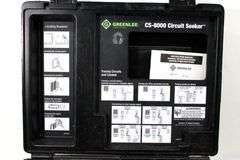 Greenlee CS-8000 Circuit Seeker with Case. - Bunting Online Auctions