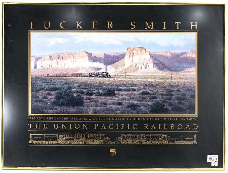Tucker Smith "Union Pacific Railroad" print, framed 24" x 32" - Bunting ...