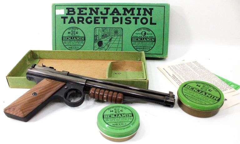 Benjamin Franklin Made in USA Target Pistol Air Pistol with Box and ...