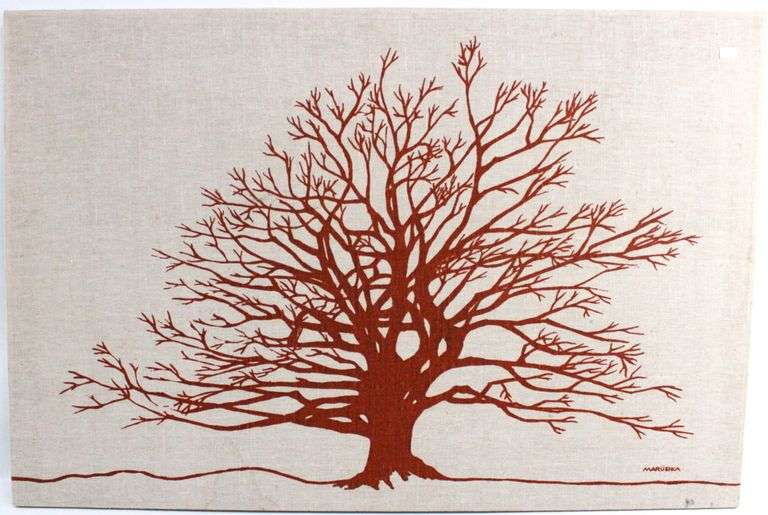 Marüshka "Tree of Life" fabric mural, framed 24" x 36" - Bunting Online ...