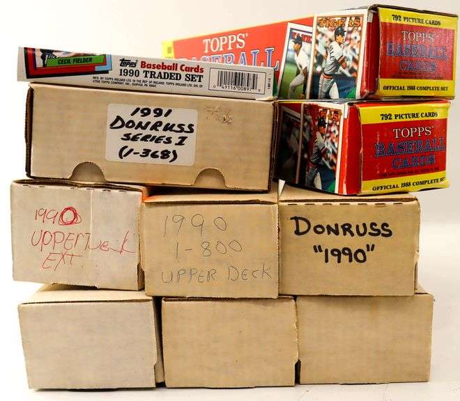 Large Selection of Boxed Baseball Cards - Bunting Online Auctions