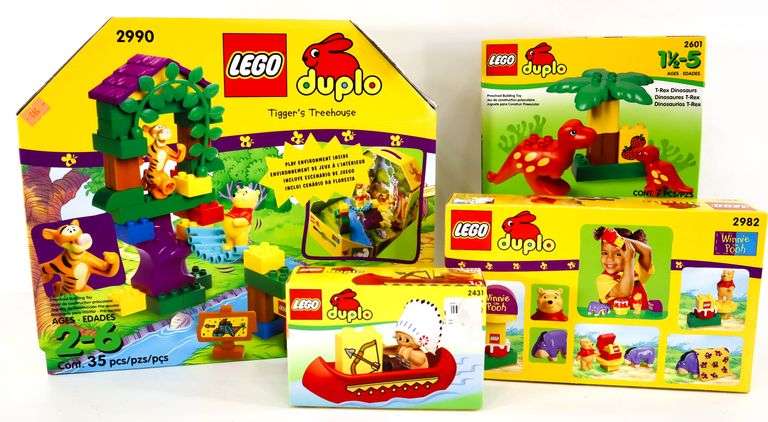Lego Duplo Building Toys: 2990 Tigger's Treehouse - and - 2601 T-Rex ...