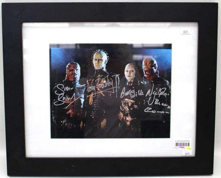 Autographed Photograph by Simon Bamford, Doug Bradley, Barbie Wilde and ...