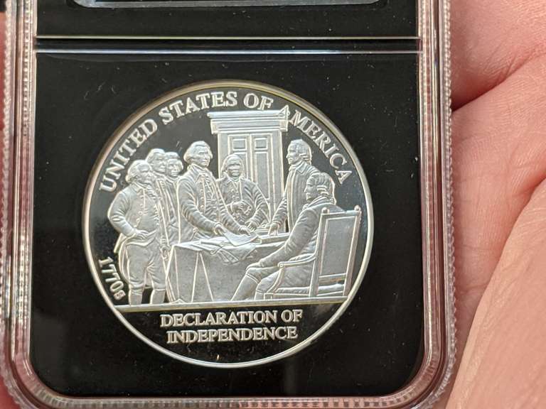 Declaration of Independence. 1 Troy Ounce of .999 Silver - Bid On ...