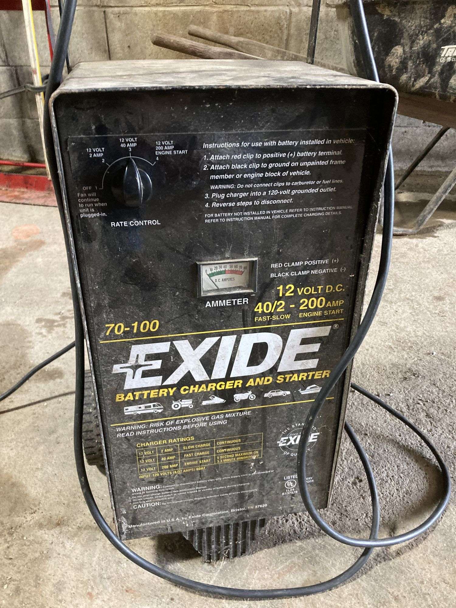 Exide Battery Charge and Starter tested ok Bid On Estates Auction Services