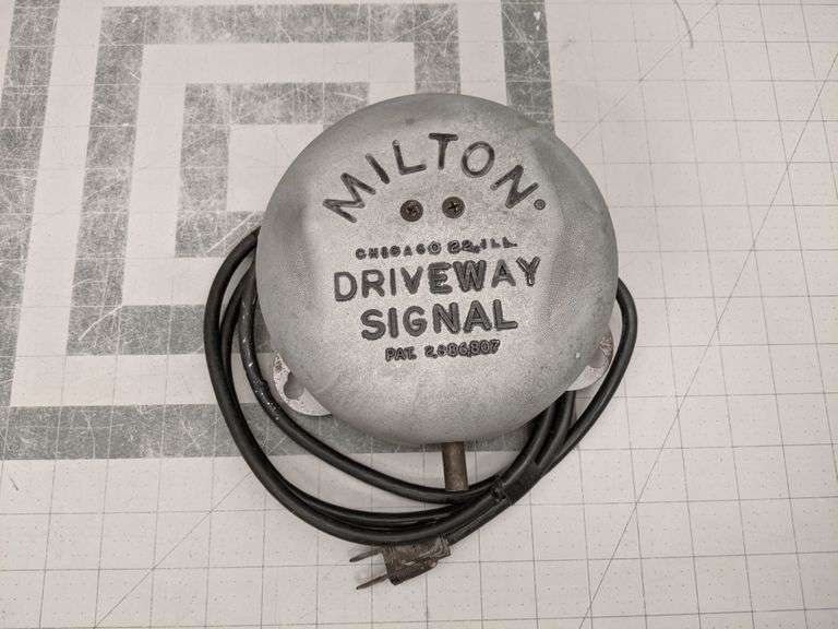 Vintage Milton Driveway Signal Bell (Pneumatic Line Activated) - Bid On ...