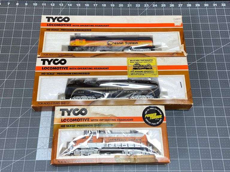 3 Tyco HO Model Train Locomotives - Bid On Estates Auction Services