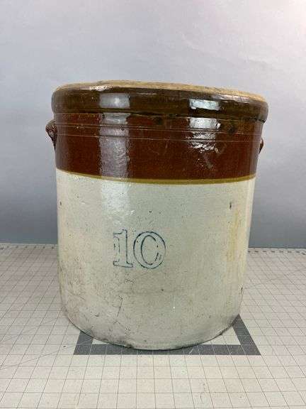 10 Gallon Stoneware Crock - Bid On Estates Auction Services