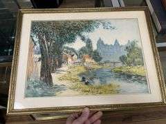 Pair of Signed Etchings by Maurice Lewis (1860-1940) - Bid On Estates ...