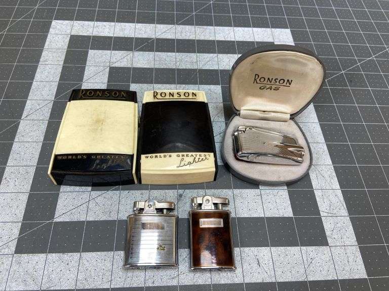 4 Ronson Lighters - Bid On Estates Auction Services