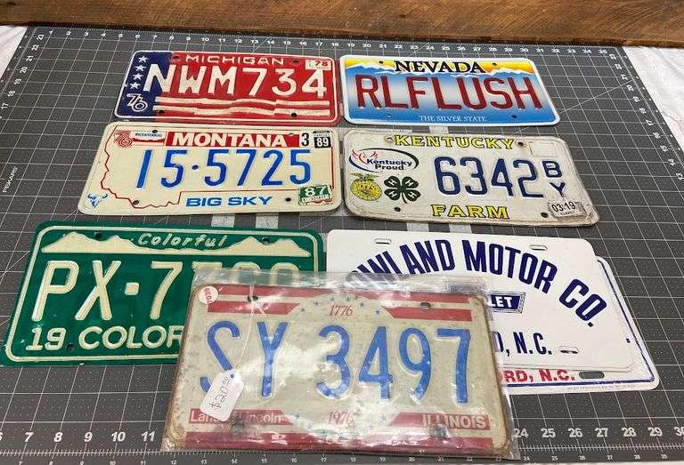 License Plates - Bid On Estates Auction Services