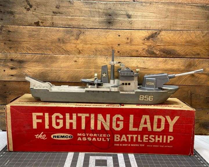 Remco Fighting Lady Battleship Toy with Box - Bid On Estates Auction ...
