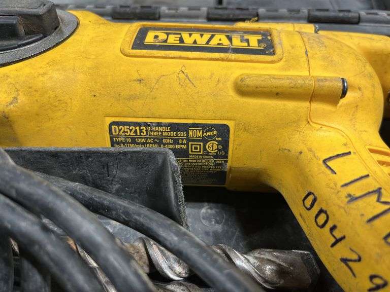 Dewalt Rotary Hammer Drill (powers on) - Bid On Estates Auction Services