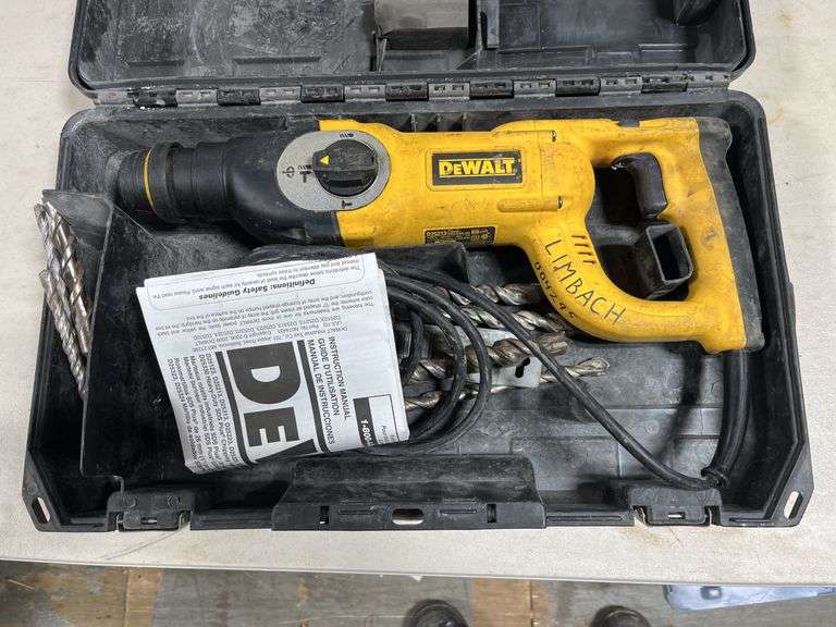 Dewalt Rotary Hammer Drill (powers on) - Bid On Estates Auction Services
