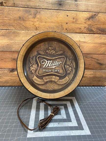 Miller Lite Barrel Lite (works) - Bid On Estates Auction Services