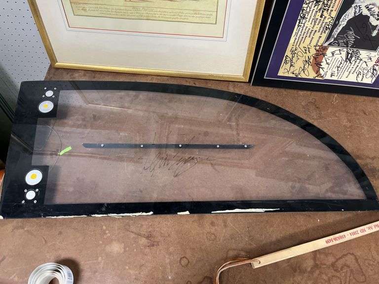 Autographed Window (race car?) - Bid On Estates Auction Services