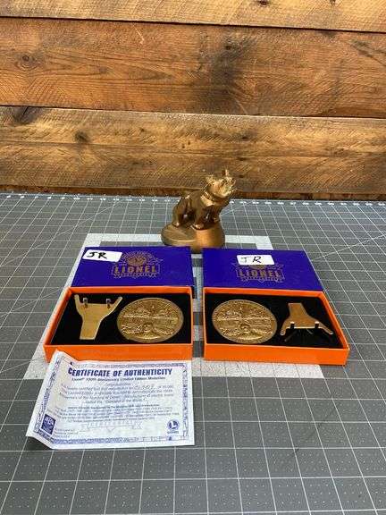Mack Truck Bulldog Paperweight and 2 Lionel Centennial Plaques - Bid On ...